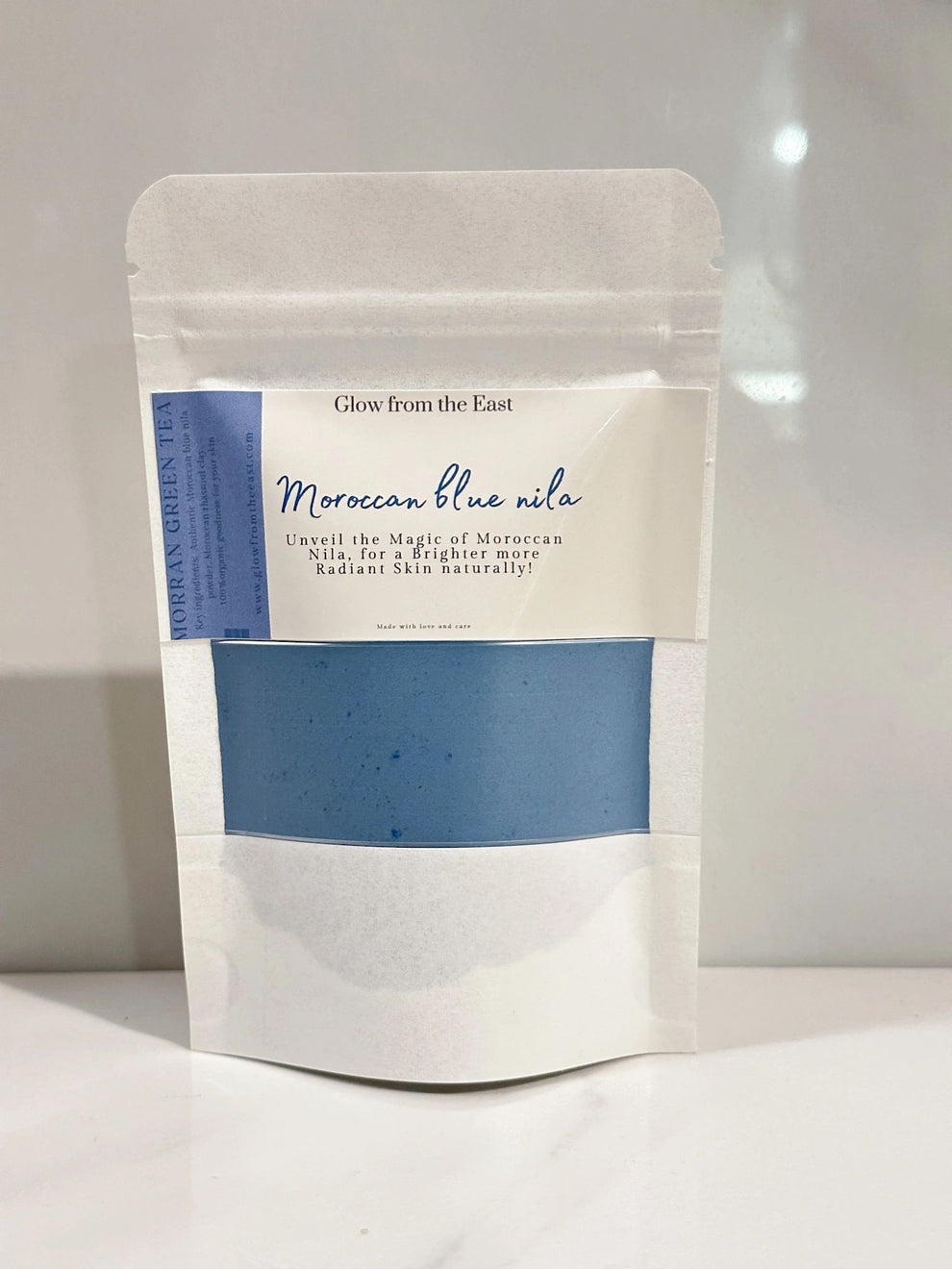 Moroccan blue nila powder for facemask – Glowfromtheeast